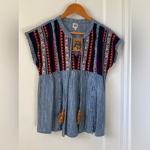 ivy jane | Tops | Bohemian Denim Sleeveless Top | Poshmark